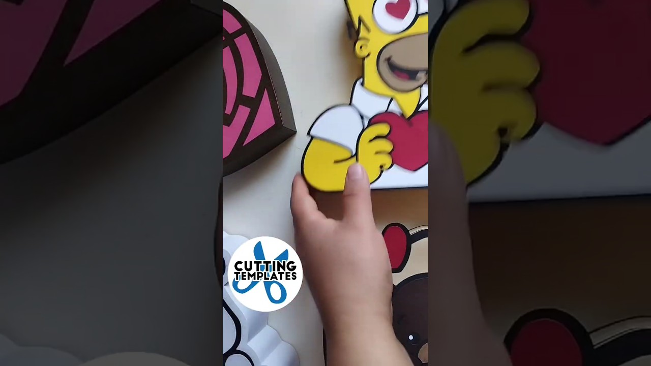 Caja Regalo de San Valentín PLANTILLAS SVG/STIDIO/PDF https://shre.ink/CuttingT