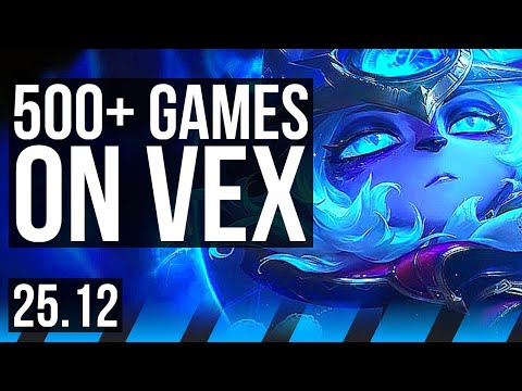 VEX vs YASUO (MID) | 8 solo kills, Legendary, 19/3/7, 500+ games | KR Master | 25.12