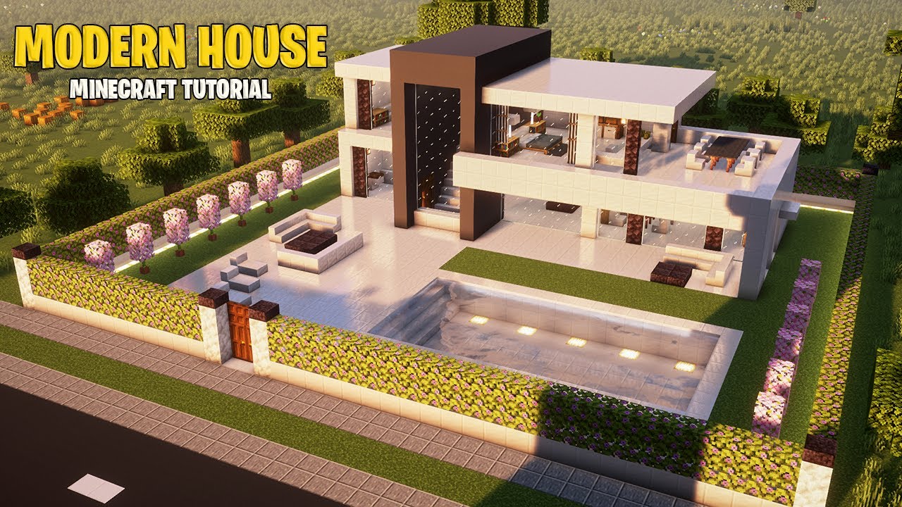 How to build a modern house in Minecraft - Minecraft Builders