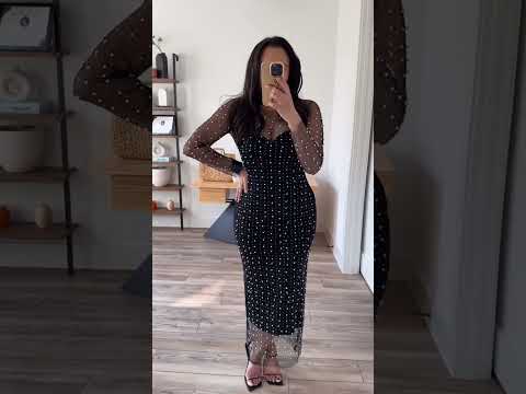 Favorite Black Pearl Dress From Amazon #fashionshorts #amazonfinds #weddingguestdress #dresses