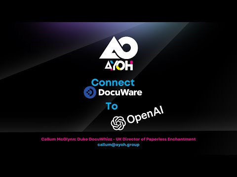 Connect DocuWare to OpenAI API in Minutes!