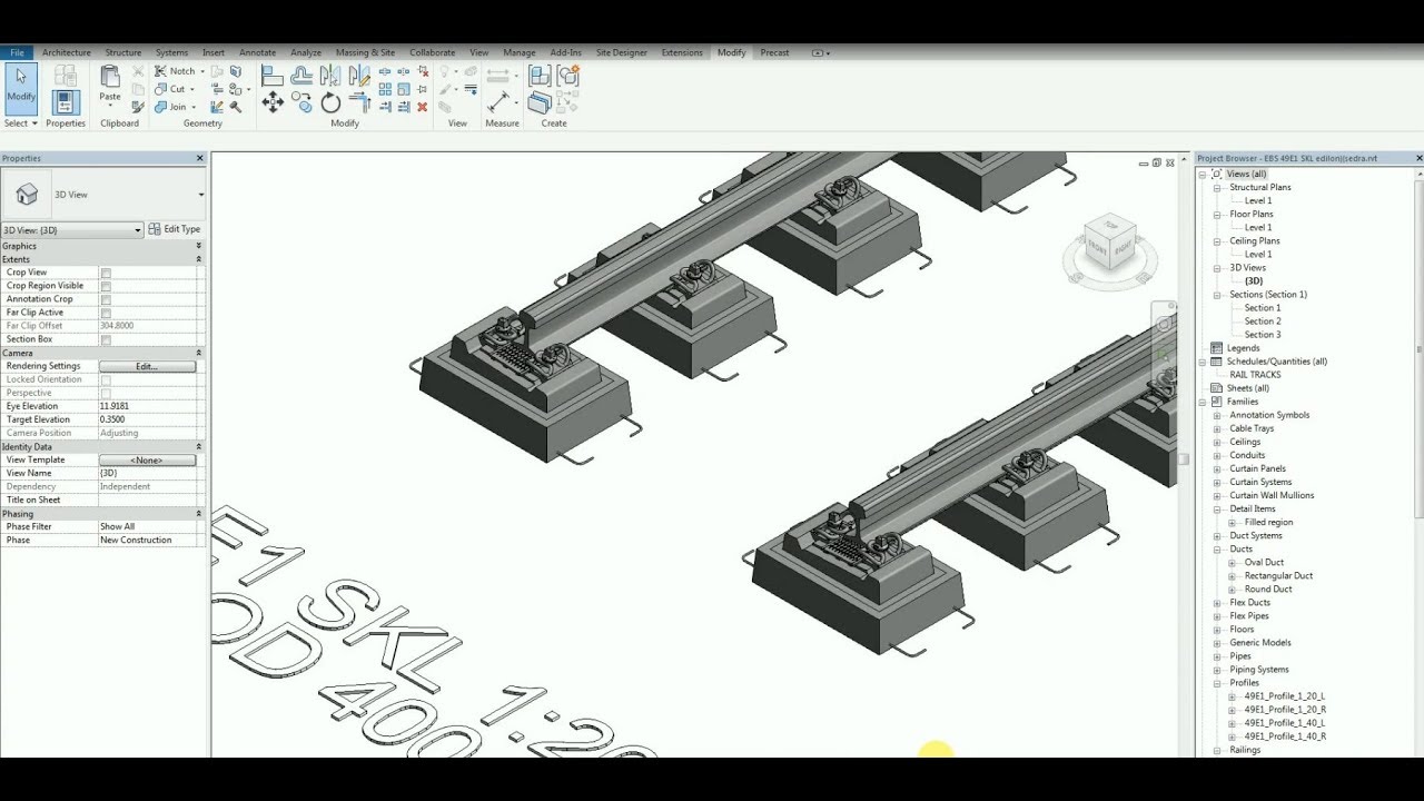 Fully customizable BIM model of edilon)(sedra Corkelast® EBS (Embedded Block System)