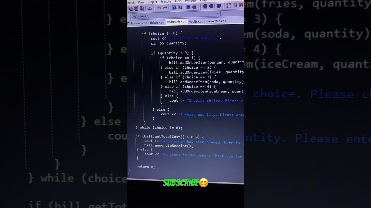 order placing IDE dev c++ #cppprogramming