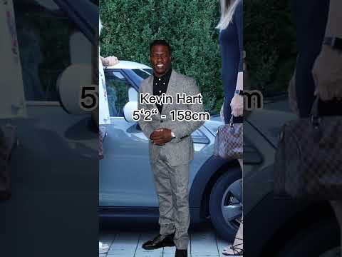 Did you expect that Kevin Hart is only 5‘2“ (158cm) tall? #tallwoman #tallvsshort #KevinHart