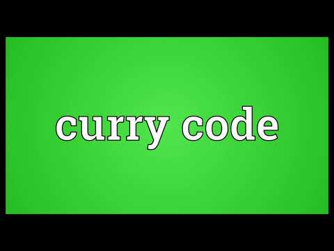 Curry code Meaning