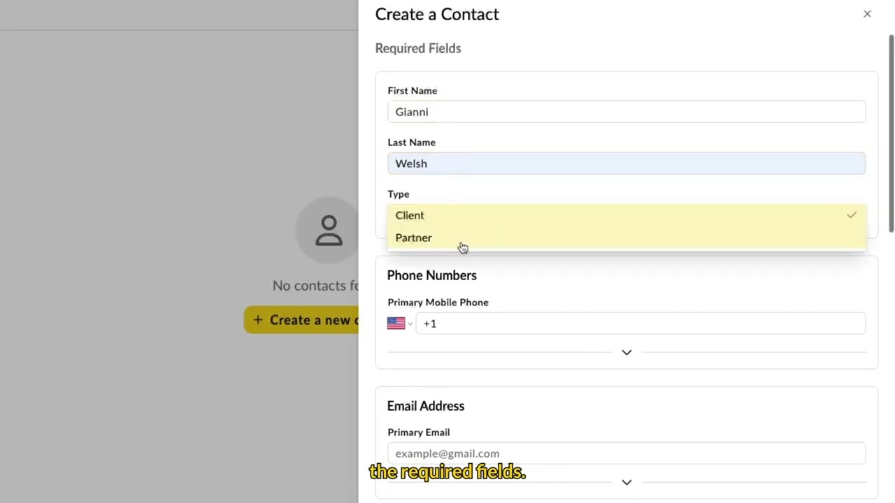 Aidium Contacts Creation Overview
