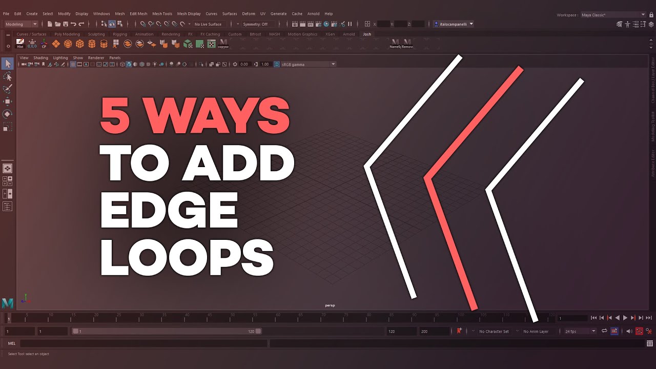 5-Ways to Add Edge Loops in Maya