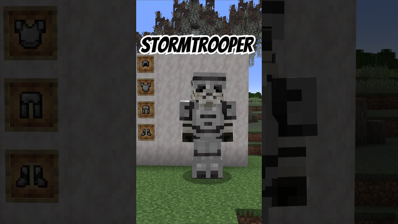 Minecraft: Stormtrooper Armor Trim #minecraft #shorts