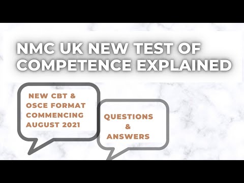 NMC UK NEW TEST OF COMPETENCE EXPLAINED// MOST COMMON QUESTIONS AND ANSWERS
