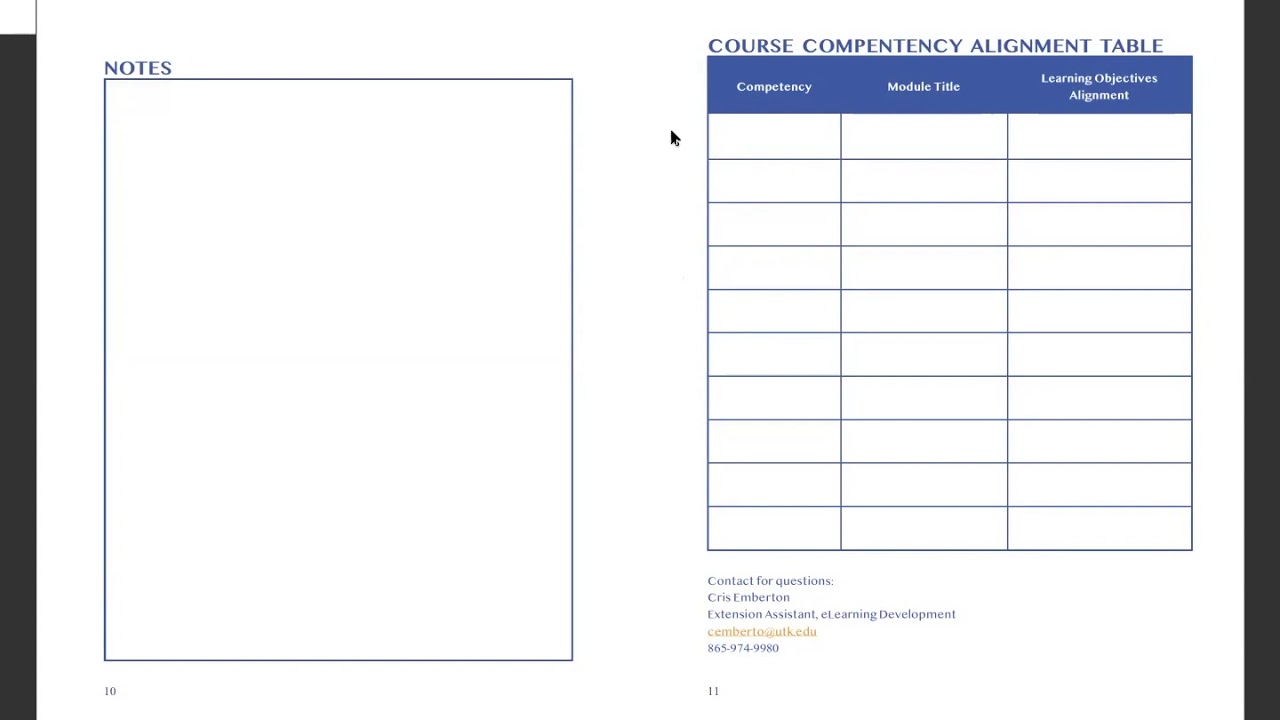 4 Toolkit Compentency Alignment Table