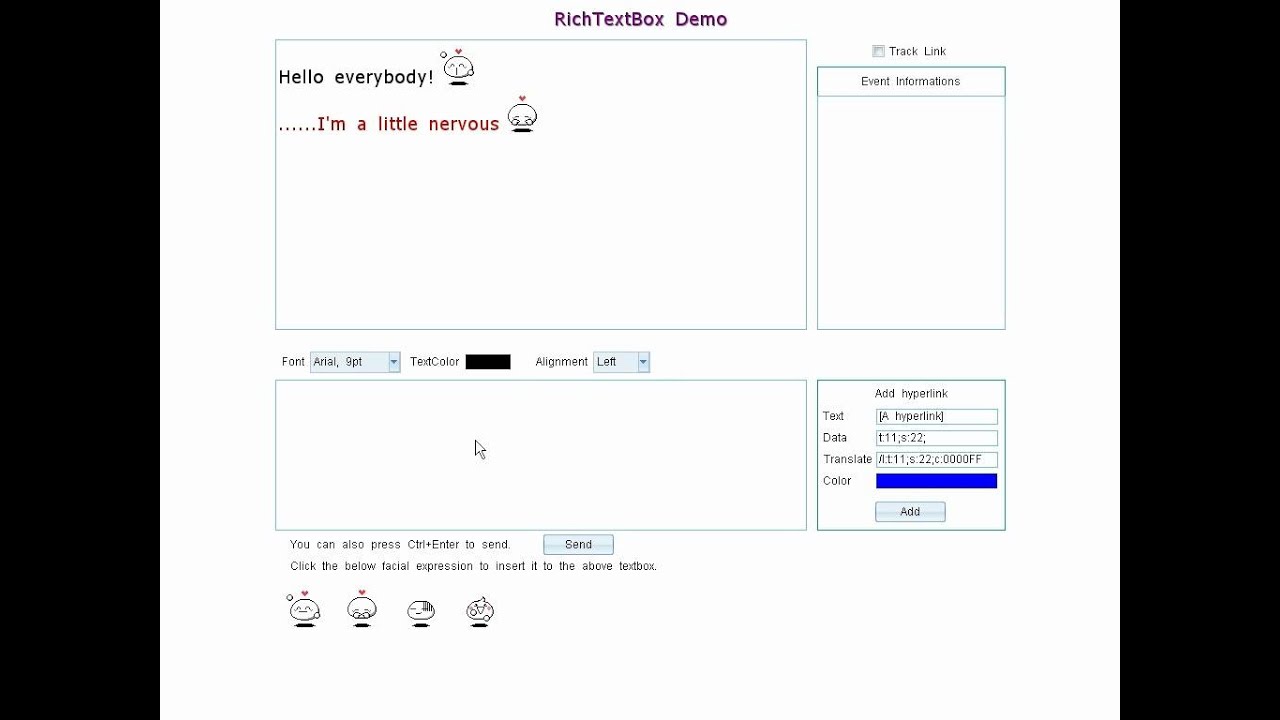RichTextBox demo of DinoUI