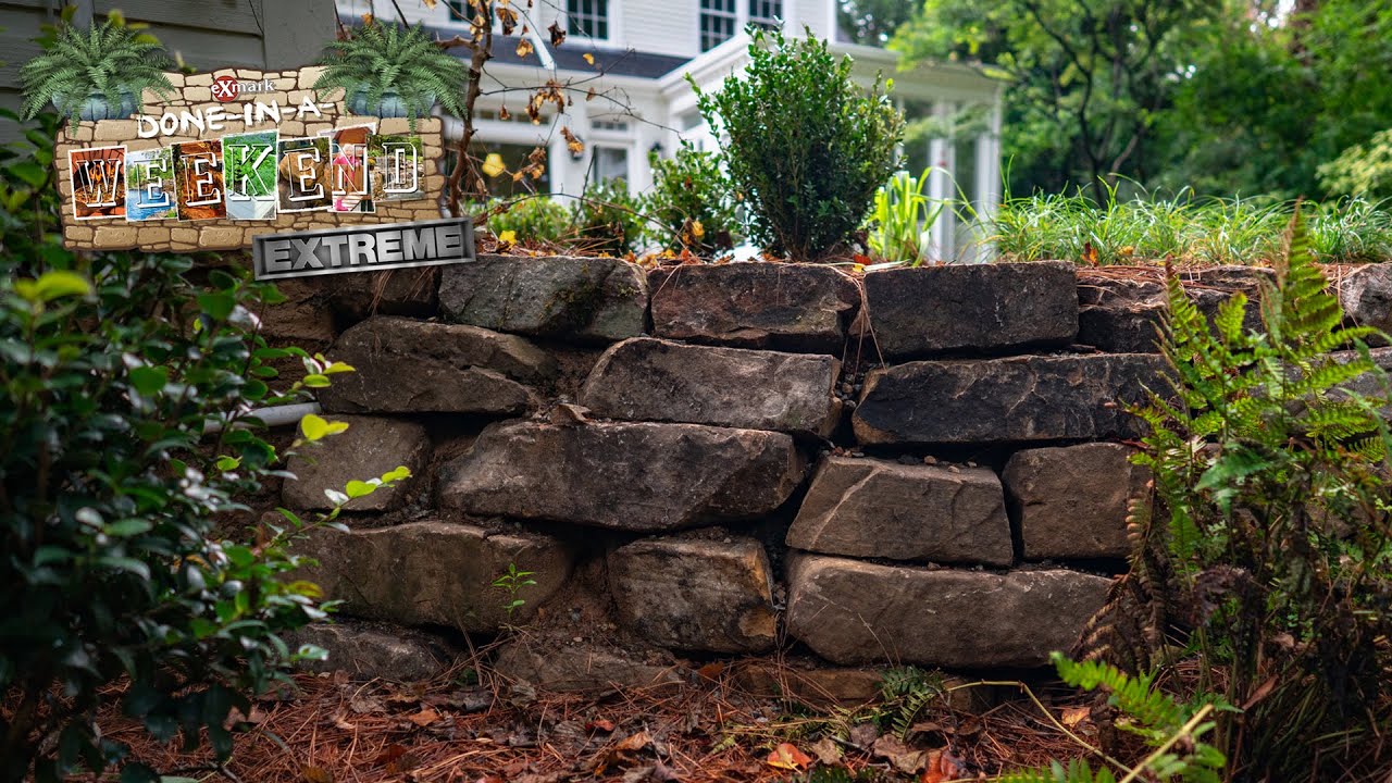 How to Build a Boulder Retaining Wall | Done-In-A-Weekend Extreme