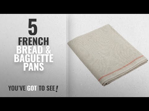 Top 10 French Bread & Baguette Pans [2018]: BrotformDotCom Professional Bakers Couche - 100% Pure