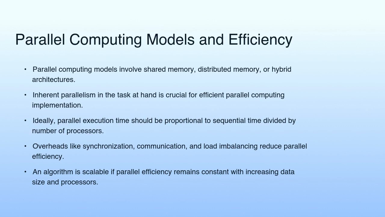 Parallel Computing Models and Efficiency | Introduction to MapReduce