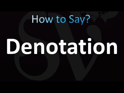 How to Pronounce Denotation (Correctly!)