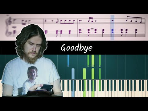 How to play Goodbye (Possible ending song) by Bo Burnham - ACCURATE Piano Part Tutorial