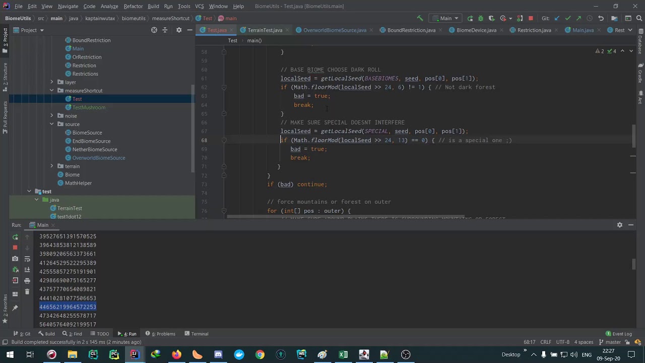 Seedfinding tutorial part 1: Biome Generation and shortcutting