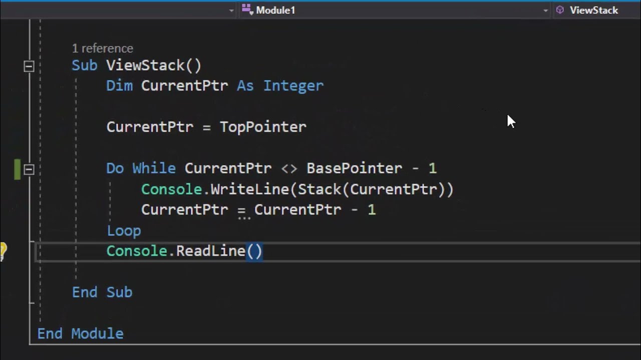 Computer Science 9618: 19.1 Programming a Stack