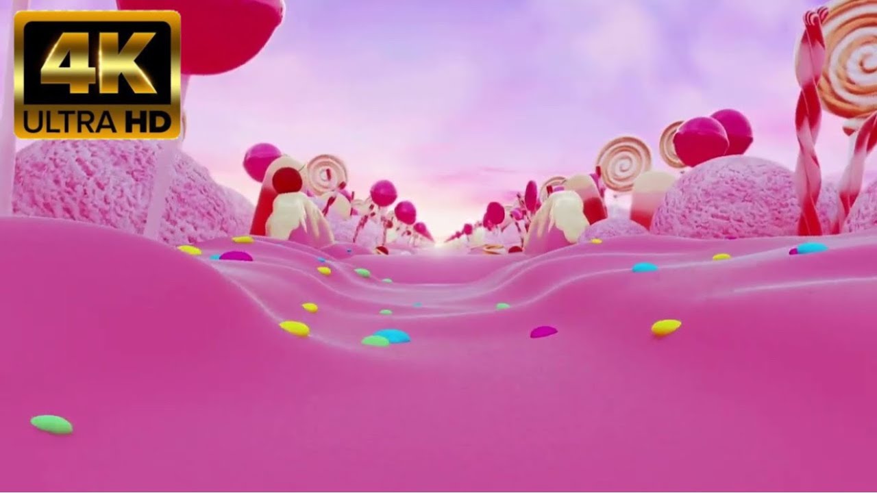 Candy Land Animated Background | Sweet Fantasy Loop 40 Min | 4K