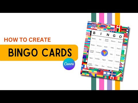 How to create BINGO CARDS in Canva! *MUST WATCH*