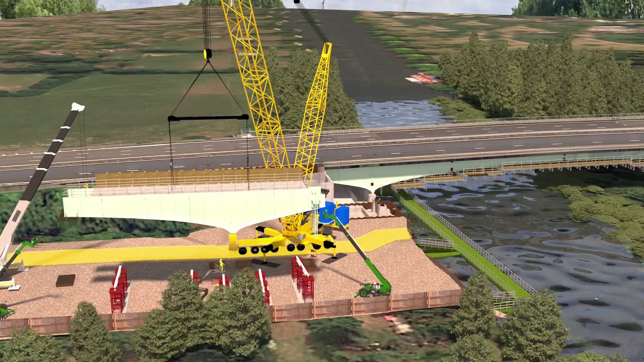 VISUALISATION | M4 smart motorway - Thames Bray bridge widening