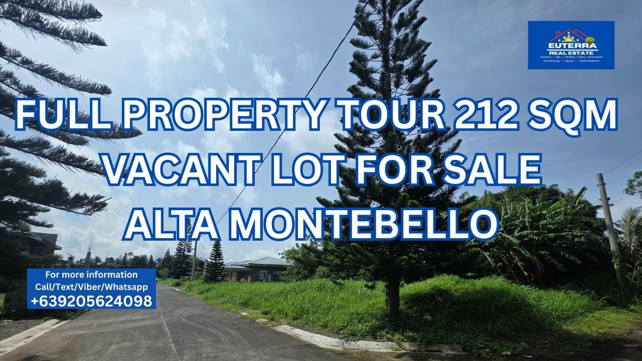 Alta Montebello lot for sale Alfonso Cavite English