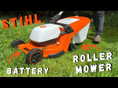 Let's Review The STIHL RMA448RV! Battery Powered Roller Lawn Mower!