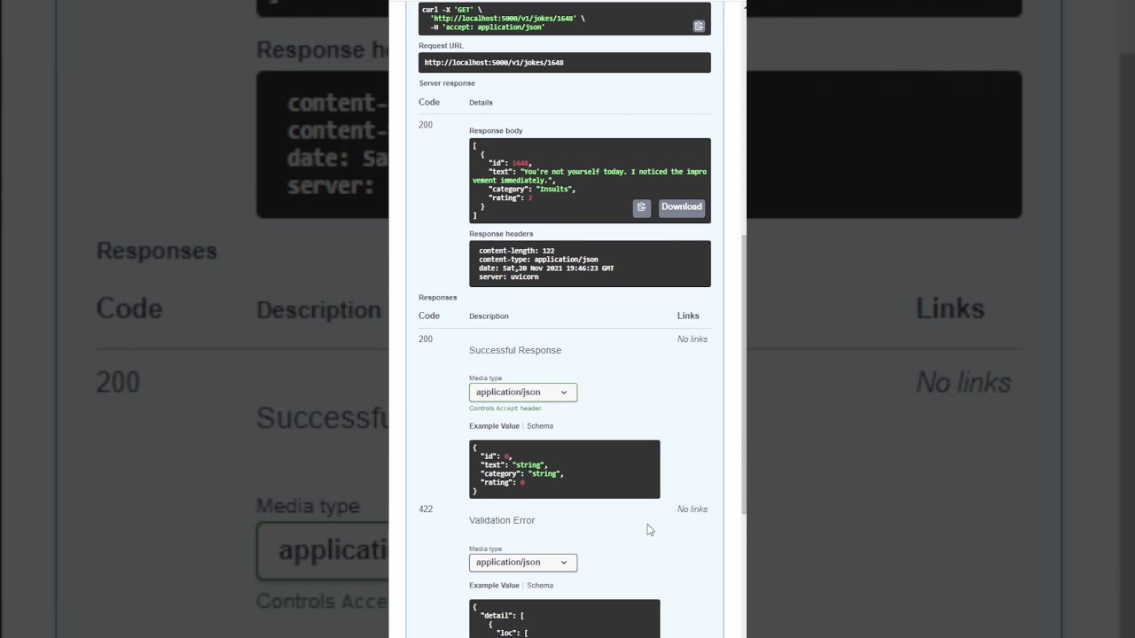 Python Jokes API Demo