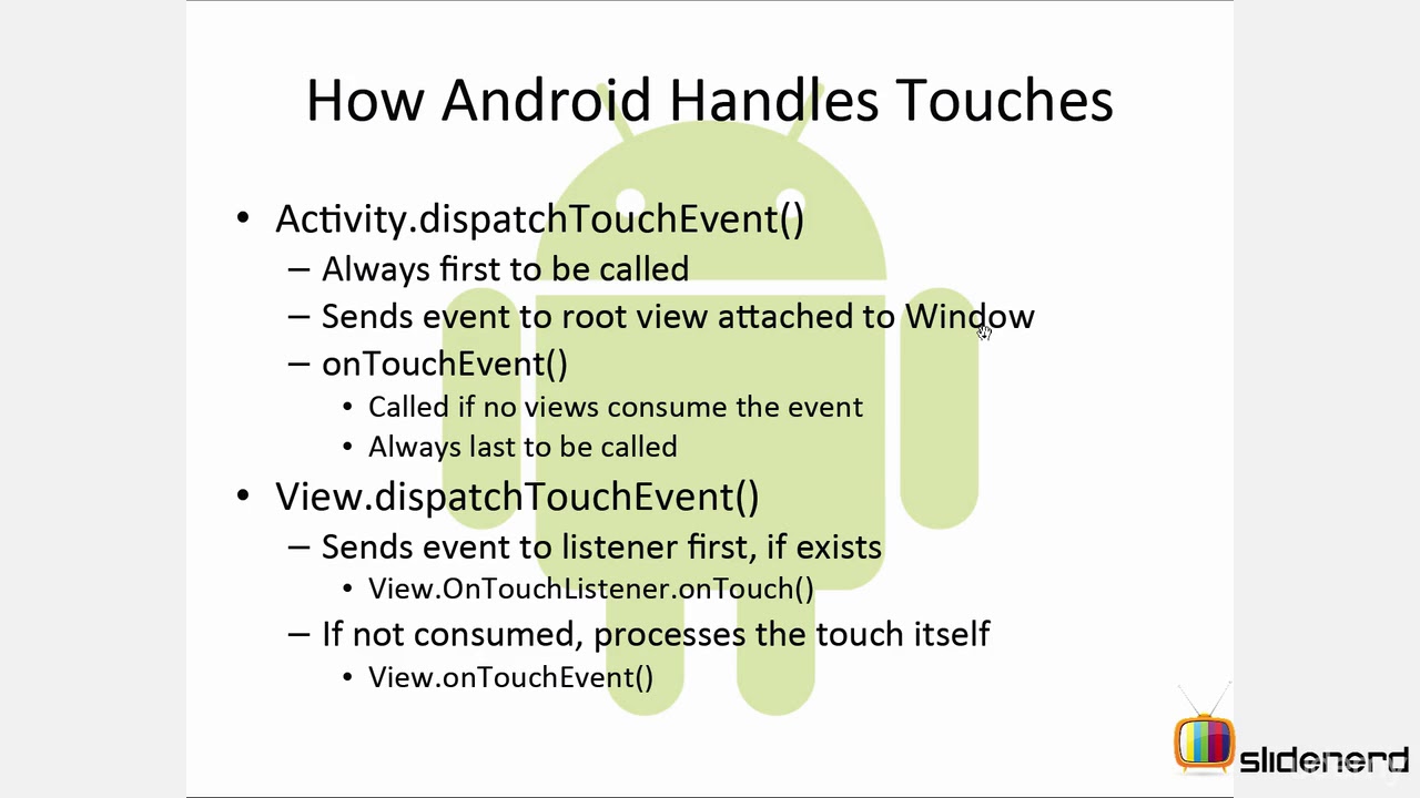 1  Android Touch Framework Overview