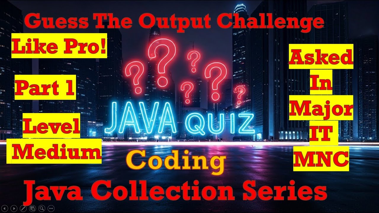 Java Code Challenge: Guess the Output Like a Pro ! Collection Puzzles | From Basic to Advanced Part1