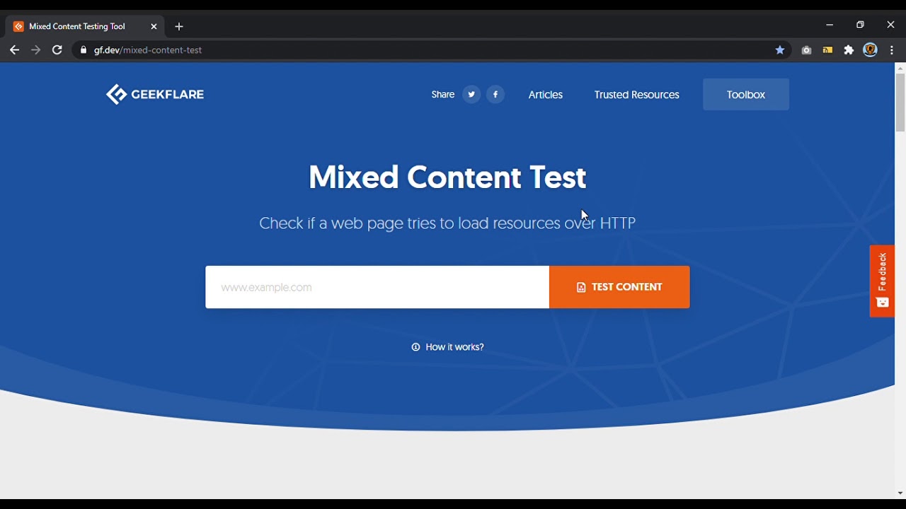 Mixed Content Testing Tool: https and ssl checker