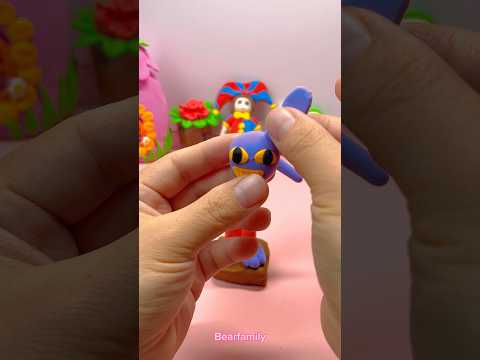 Jax From The Amazing Digital Circus with Polymer Clay, nặn Thỏ, #shorts #digitalcircus #jax
