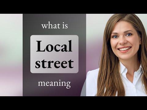 Local street | definition of LOCAL STREET