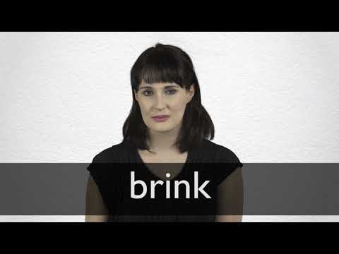 How to pronounce BRINK in British English