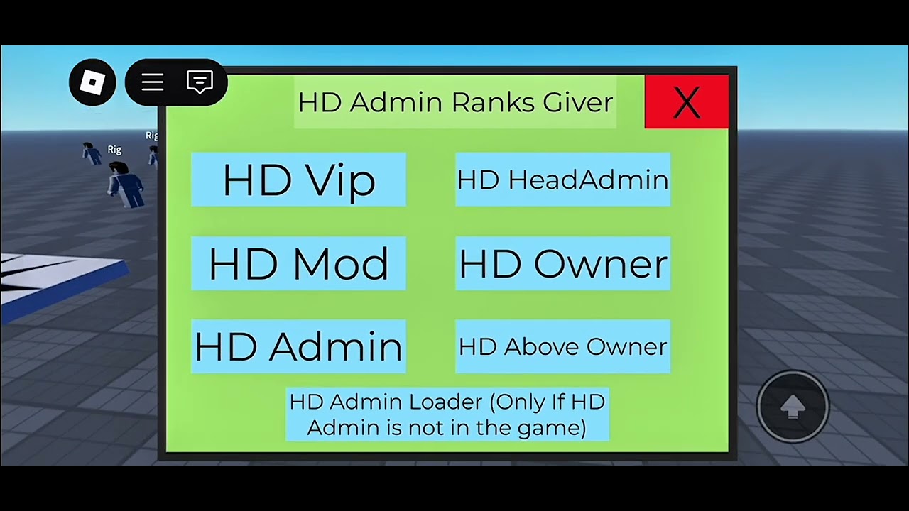 HD admin inserter. (Require Script) #roblox #hacker #robloxhack #viral #viralshorts 
