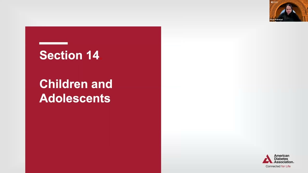 2022 Standards of Medical Care in Diabetes for Children and Adolescents w/ Transitions to Adult Care