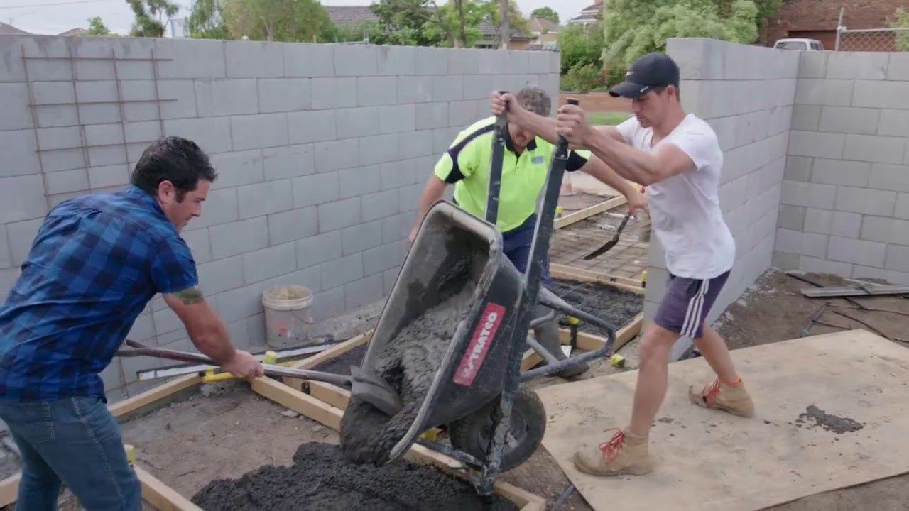The Home Team Series 2 - EP33 -  Metro Mix Concrete - Exposed Aggregate Pavers