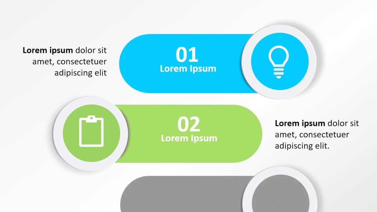 3 Steps Animated PowerPoint Template | PowerPoint Animation