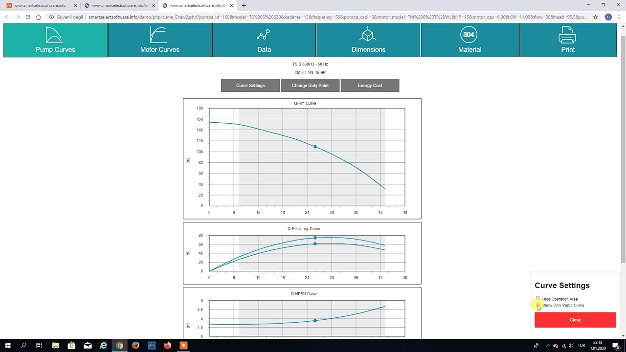 Smart Select Pump Selection