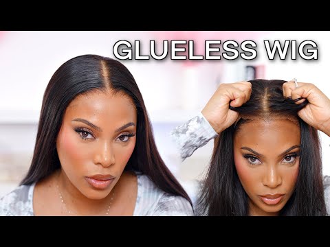 COMPLETELY GLUELESS WIG INSTALL | NO GLUE |BEGINNER FRIENDLY WIG INSTALL