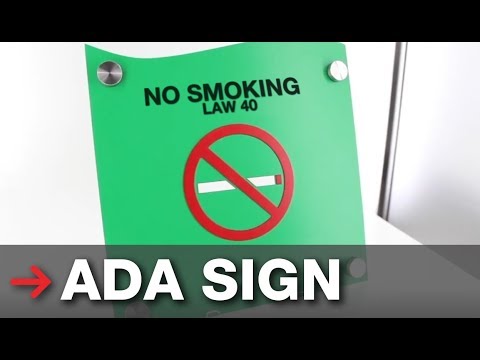 ADA Sign | ADA Compliant Signage | TroLase ADA