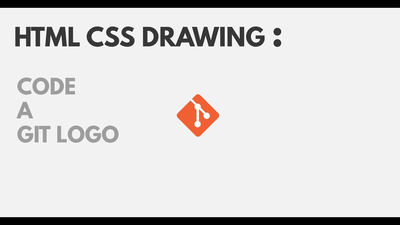 git logo Illustration CSS | CSS Drawing | CSS Illustration | CSS Speed Art