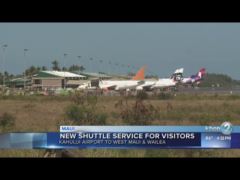 Maui offers new shuttle service to visitors starting this weekend