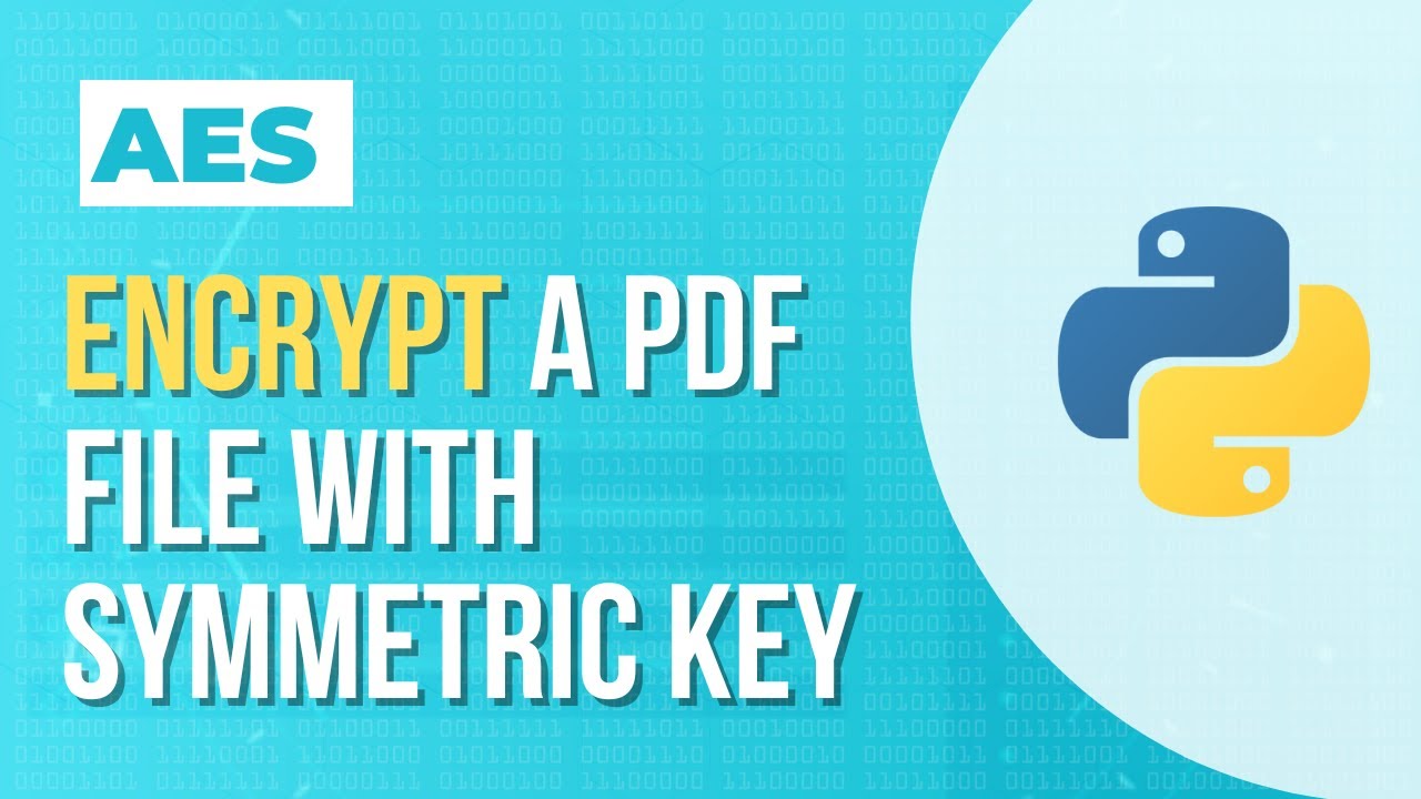AES - Encrypting a PDF file with Python