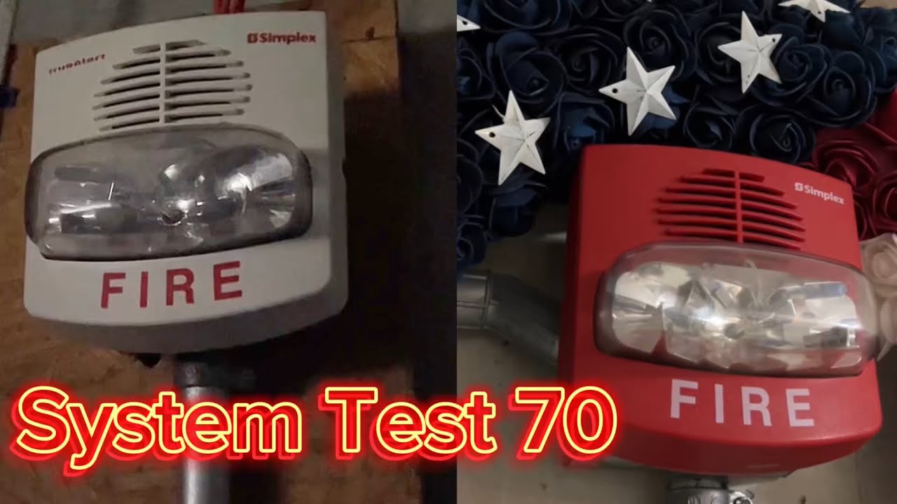 Fire Alarm System Test 70: Simplex TrueAlerts