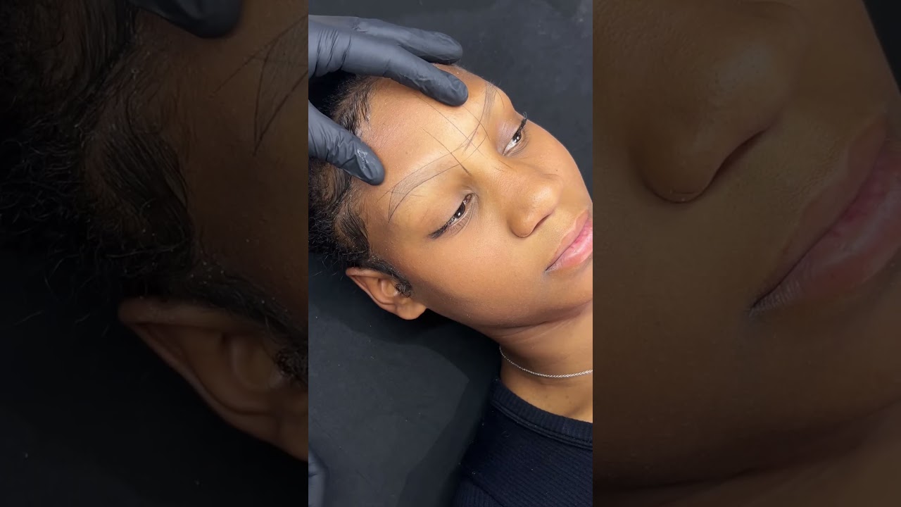 Design com Henna em sobrancelha sem pelos 😮  #labenig