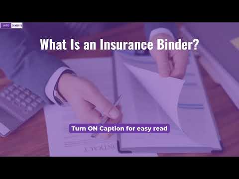 What Is an Insurance Binder?