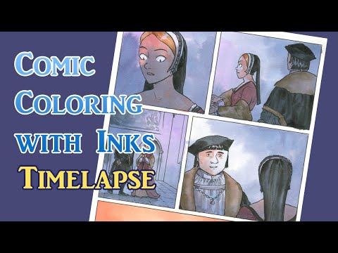 Comic coloring with Ink 01 - timelapse