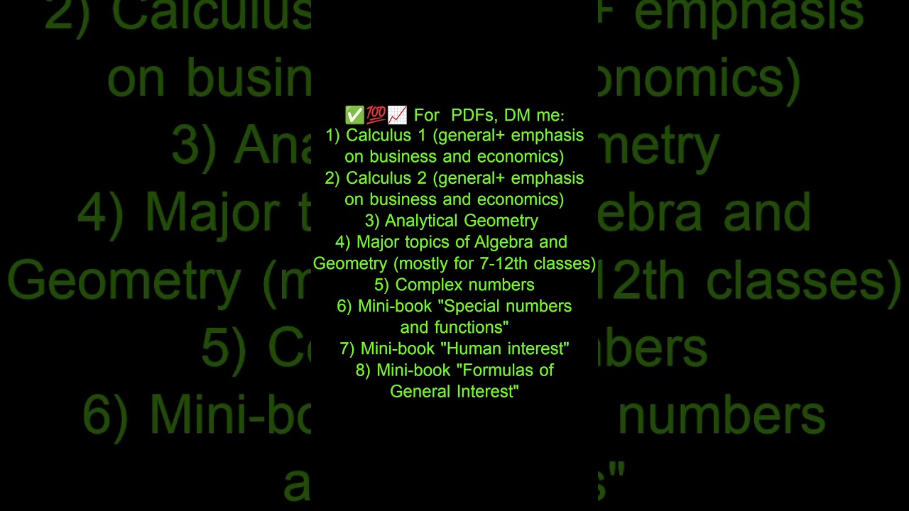 ✅💯📈 For  PDFs, DM me: