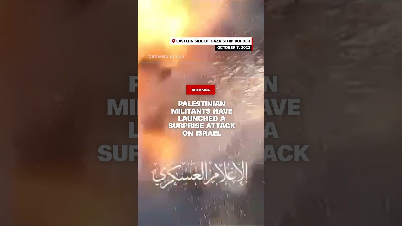 Palestinian militants have launched a surprise attack on Israel